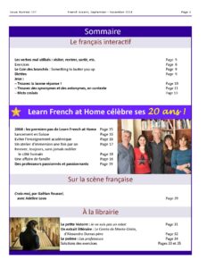 Free French Learning Magazine with Audio, Grammar, PDF format