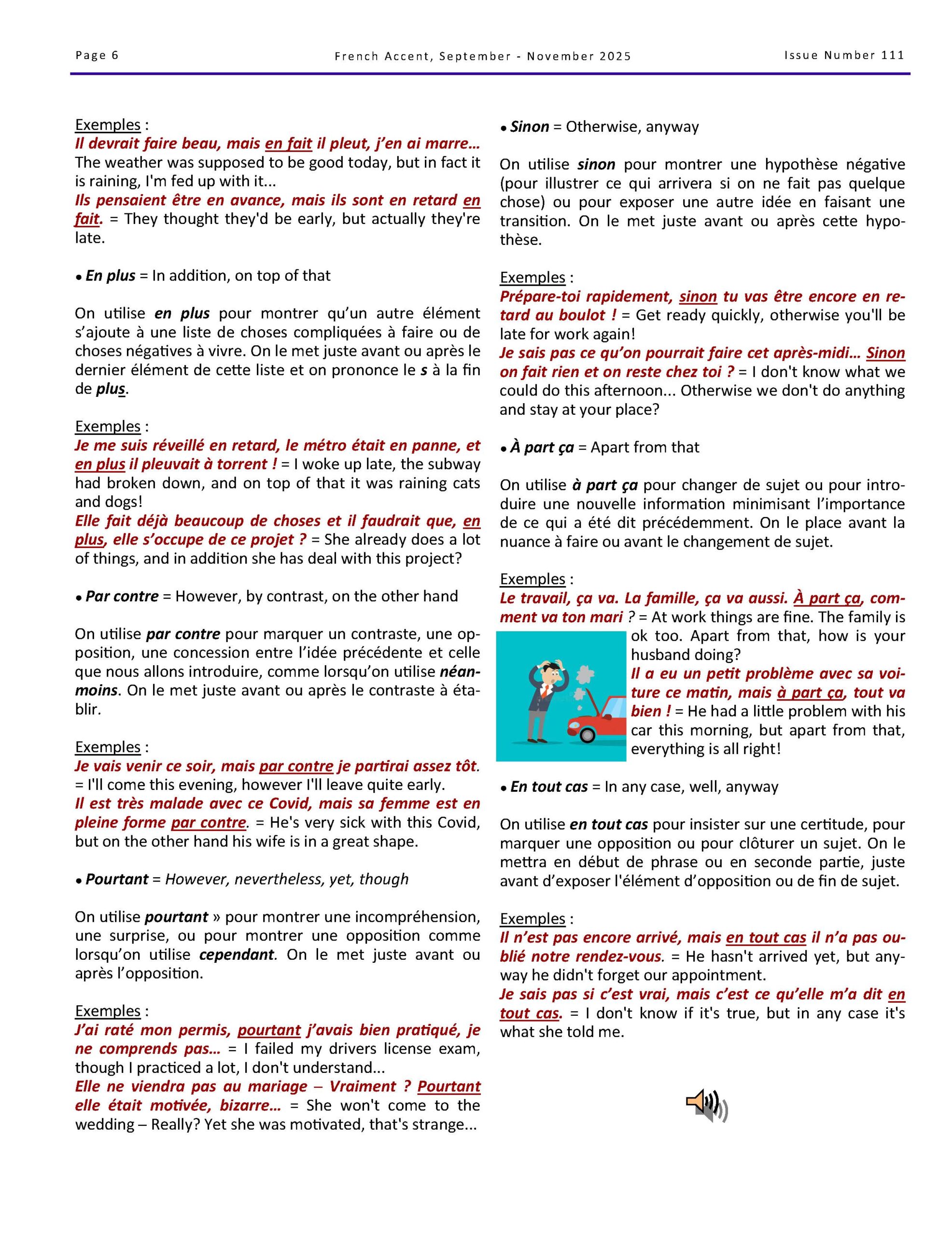 Free French Learning Magazine with Audio, Grammar, PDF format